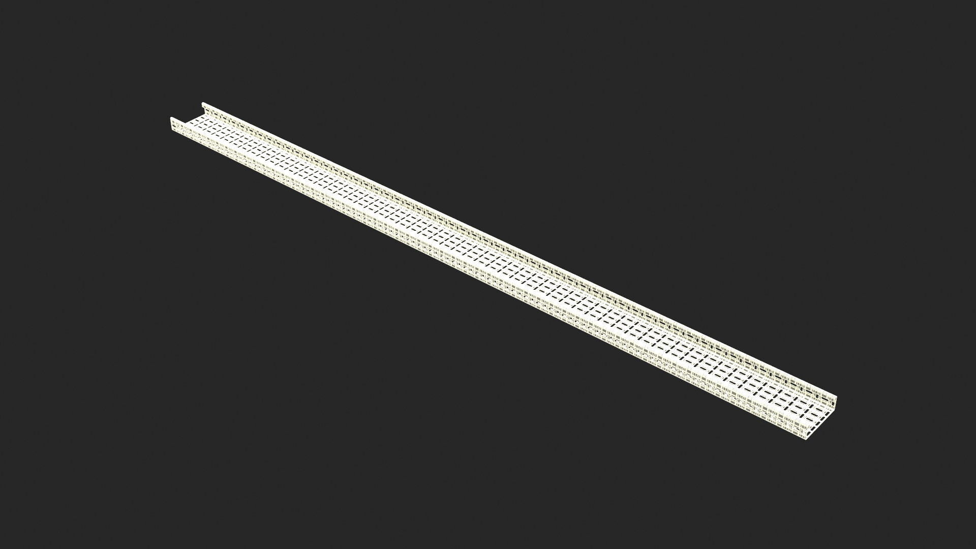 3D Cable Tray Straight Line - TurboSquid 2149000