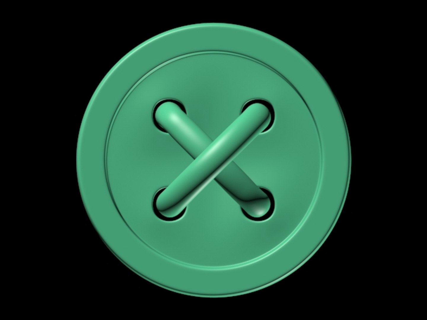 3d Cloth Button Model