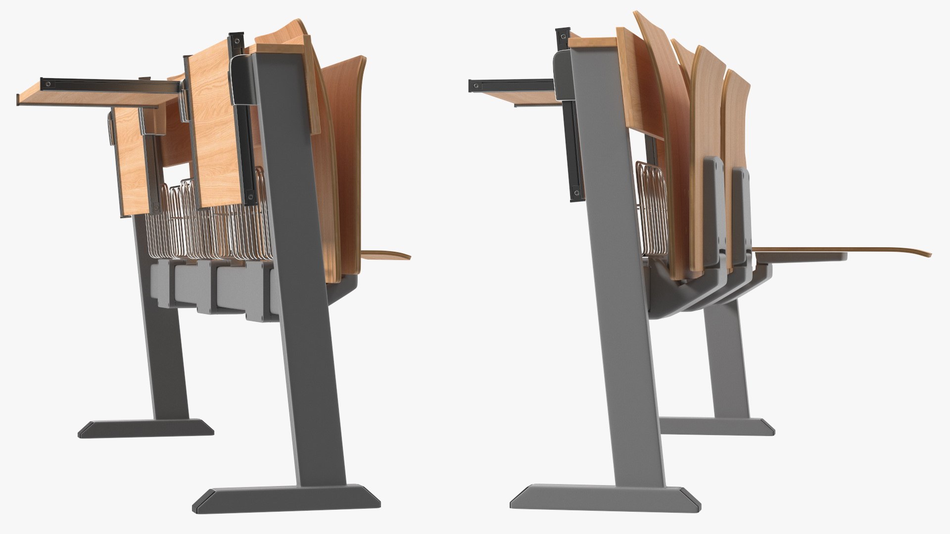 University Seating System For Three Places Model - TurboSquid 1919109