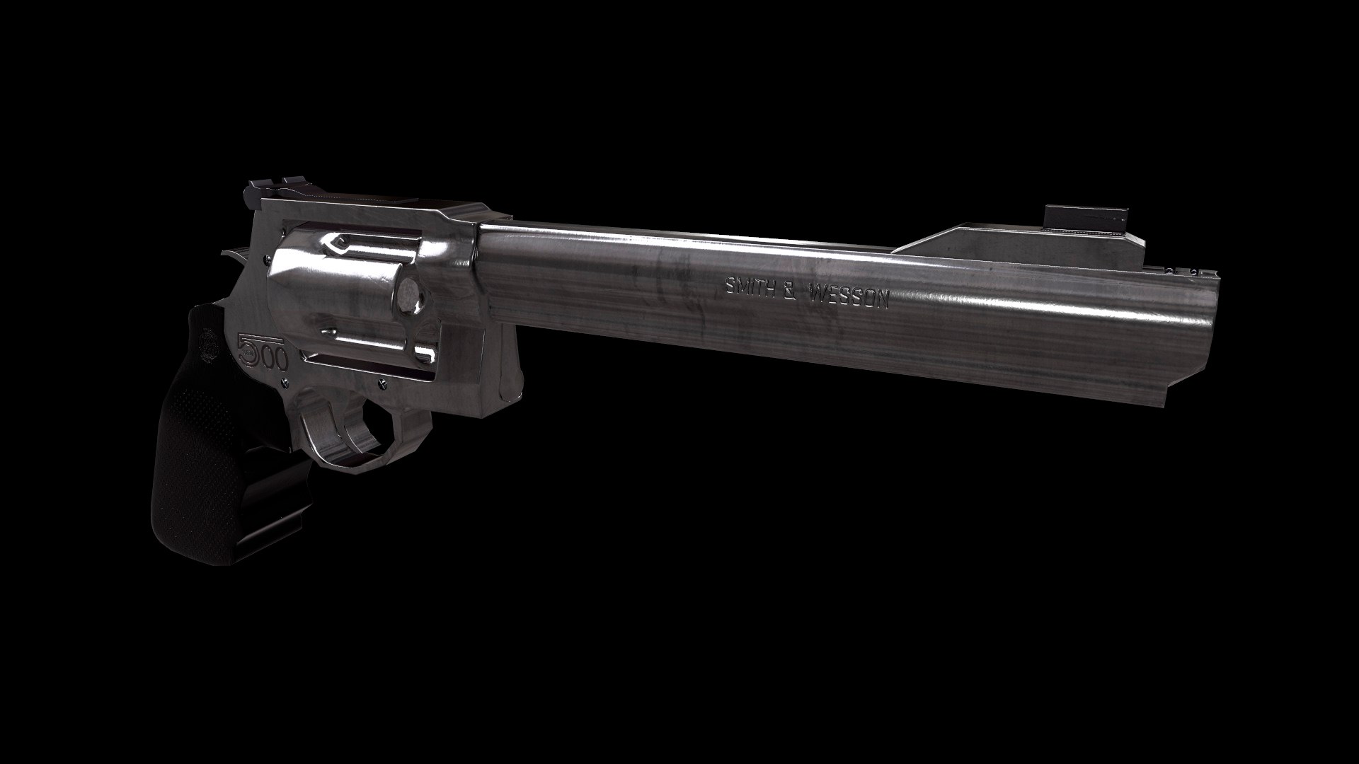 3D Smith Wesson Model 500 Model - TurboSquid 1724648