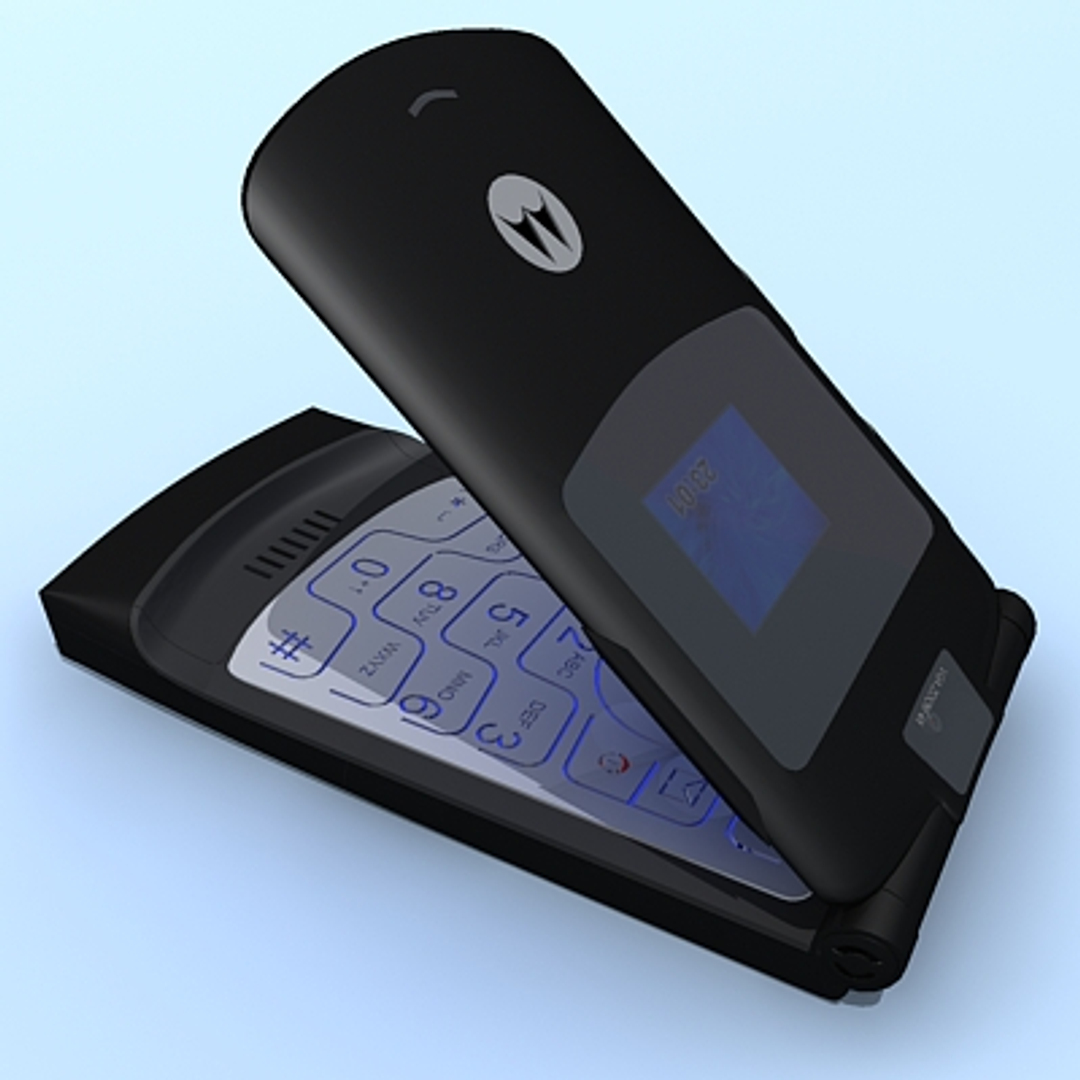 free motorola v3 3d model