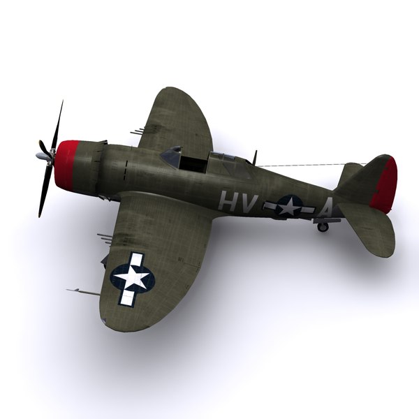 p-47 thunderbolt p-47d lt 3d model
