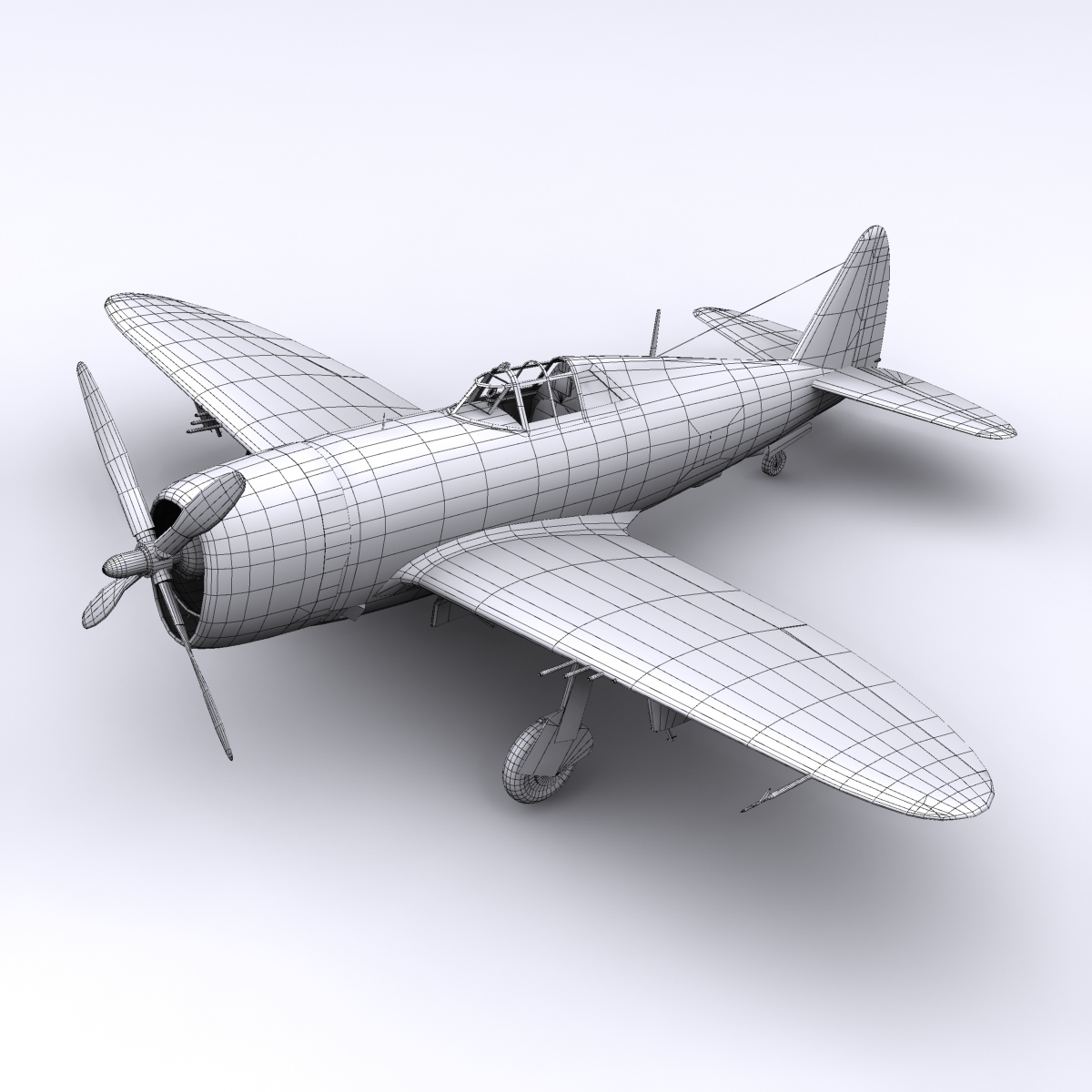 p-47 thunderbolt p-47d lt 3d model