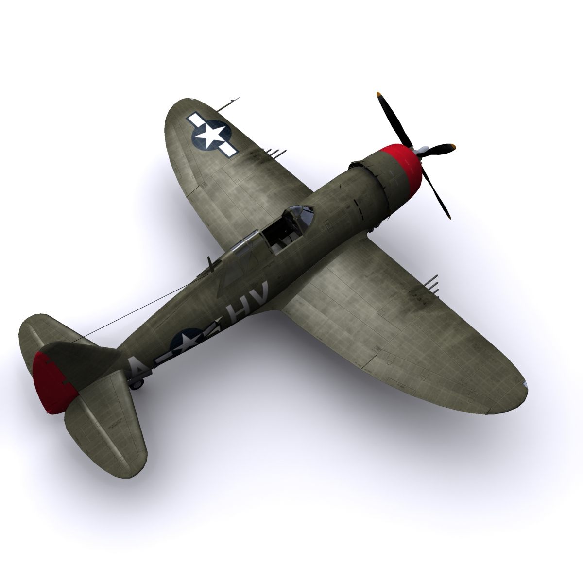 p-47 thunderbolt p-47d lt 3d model