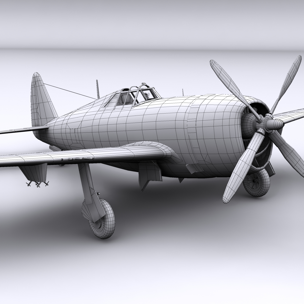 p-47 thunderbolt p-47d lt 3d model