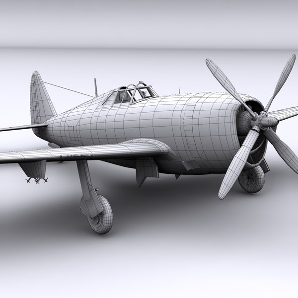 p-47 thunderbolt p-47d lt 3d model