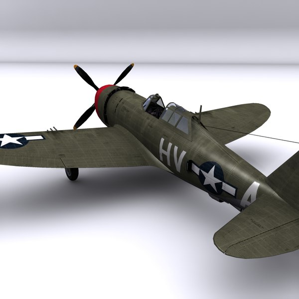 p-47 thunderbolt p-47d lt 3d model