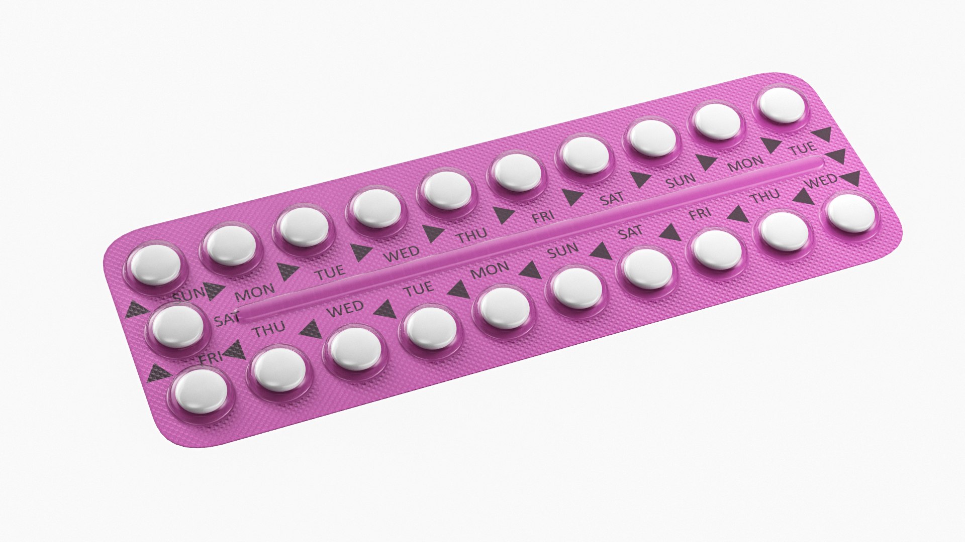 3D Model Birth Control Pills Pack - TurboSquid 2166150