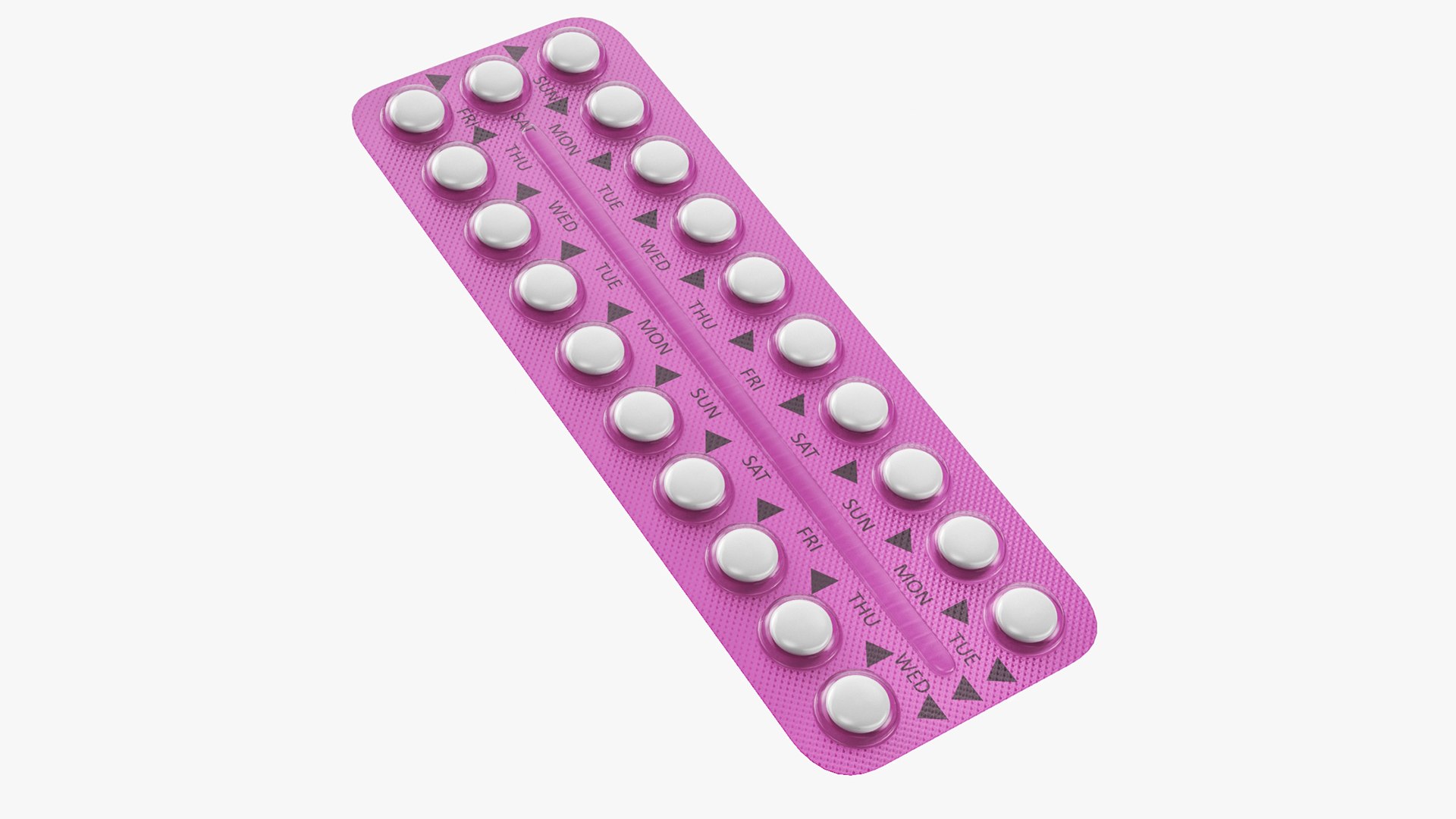 3D Model Birth Control Pills Pack - TurboSquid 2166150