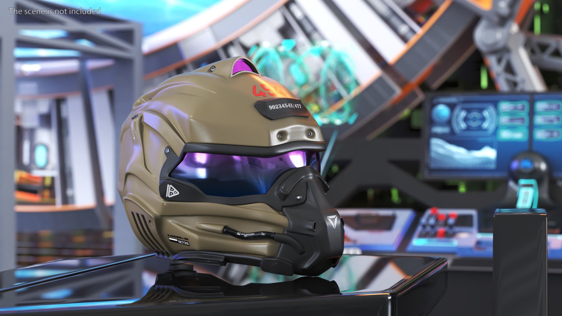 Sci-Fi Helmets Collection 2 3D Model - TurboSquid 2390018