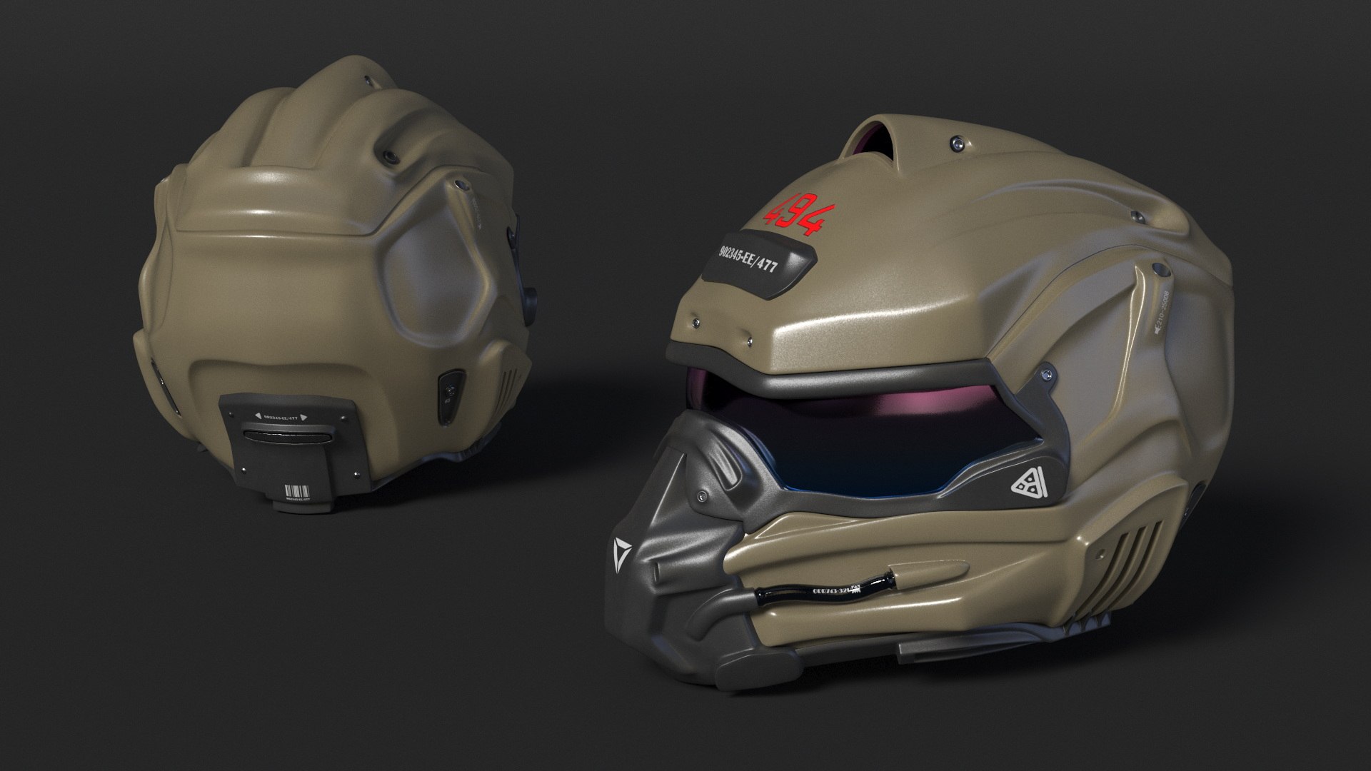 Sci-Fi Helmets Collection 2 3D Model - TurboSquid 2390018