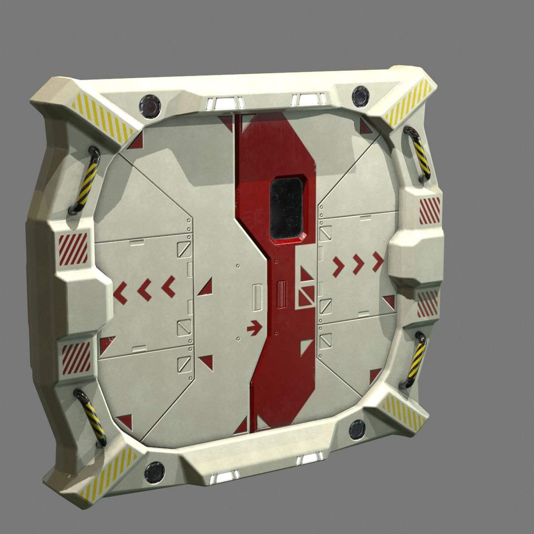 Sci-fi Bulkhead Door 3D Model - TurboSquid 1201736