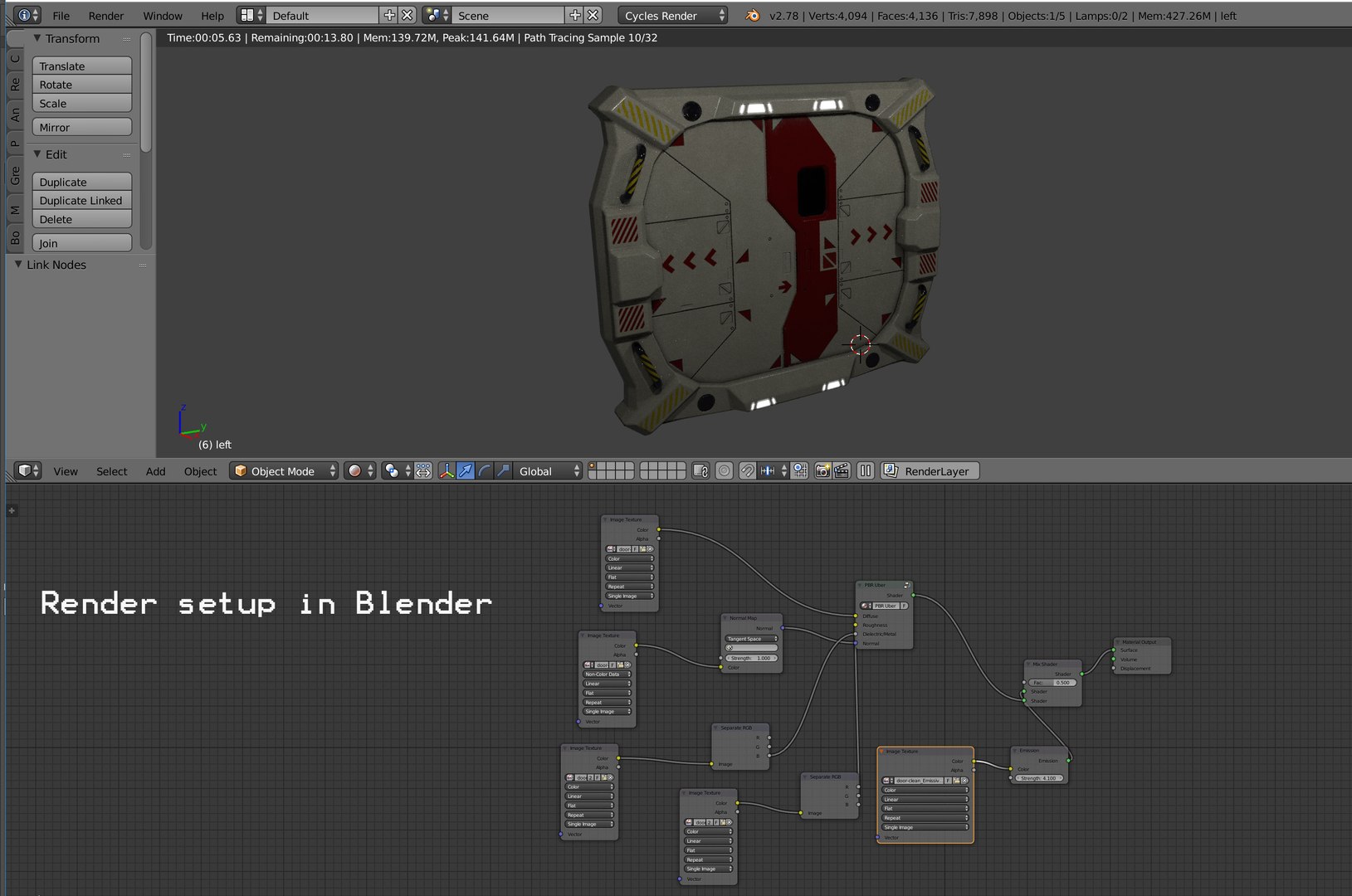 Sci-fi bulkhead door 3D model - TurboSquid 1201736