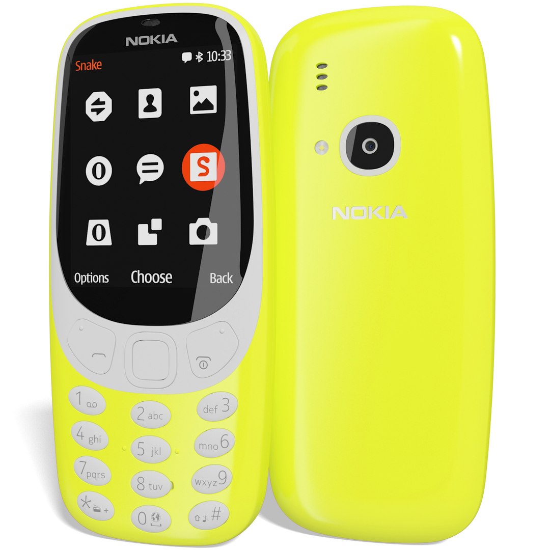 3d Realistic Nokia 3310 2017 Model