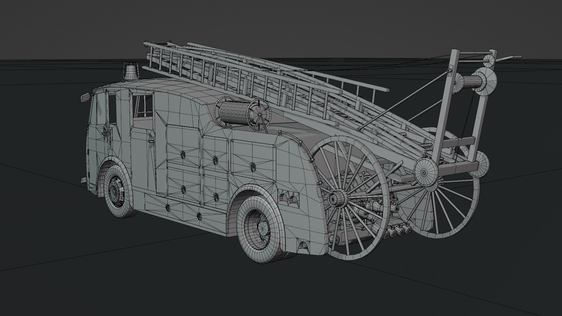 3D Model Dennis F12 Fire Engine - TurboSquid 2127954