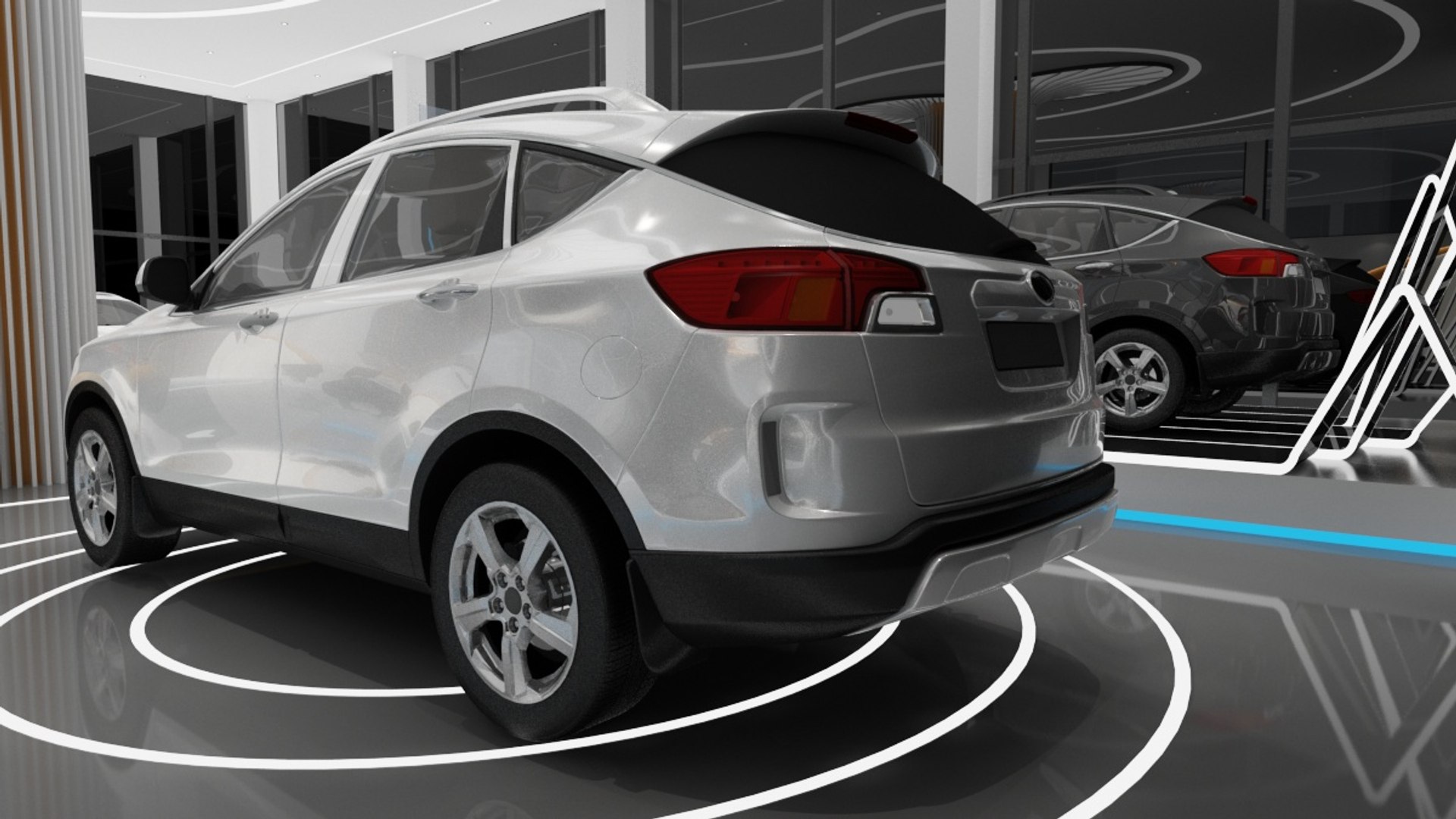 3D Automobile 4S Shop model - TurboSquid 1910654