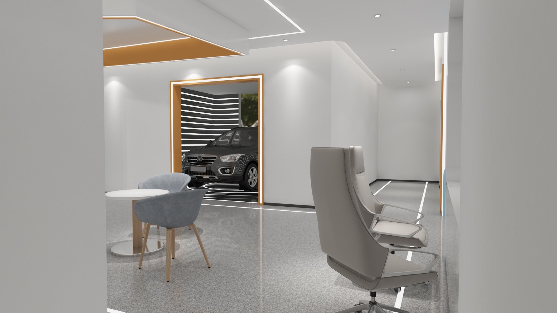 3D Automobile 4S Shop Model - TurboSquid 1910654