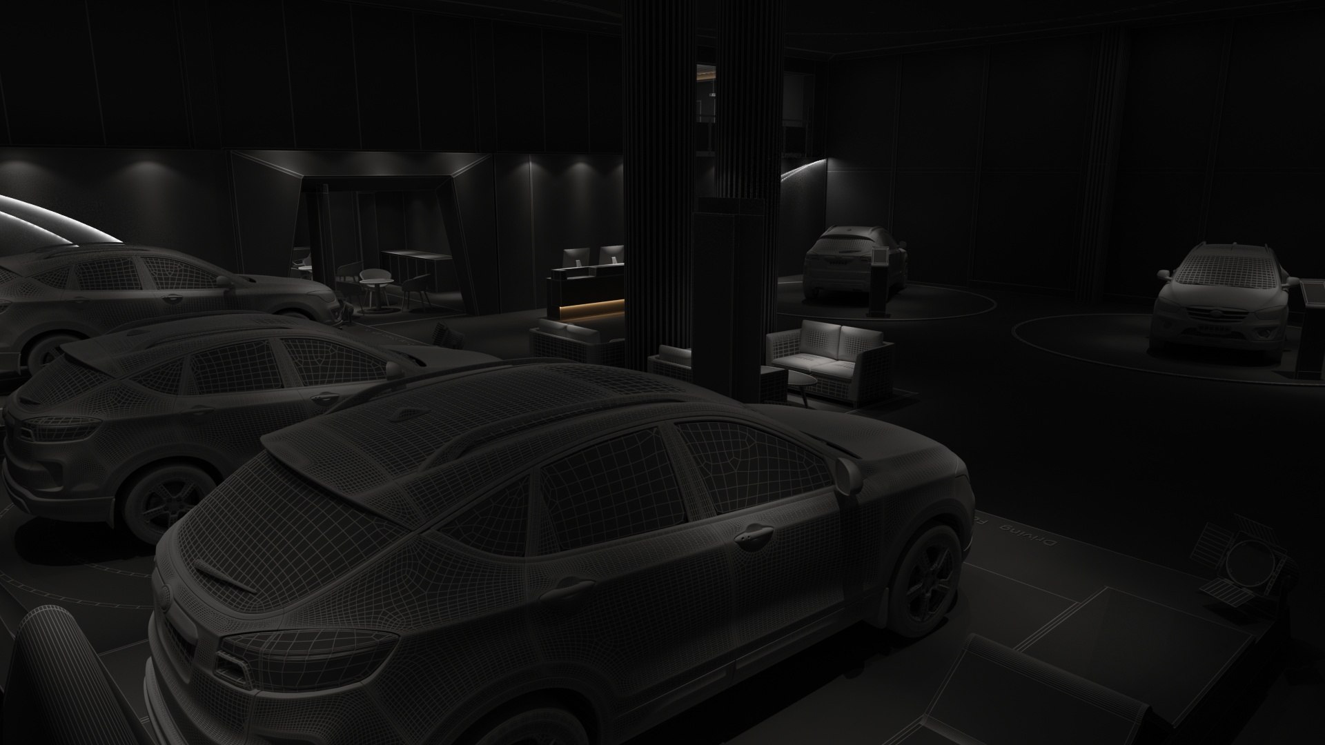 3D Automobile 4S Shop model - TurboSquid 1910654