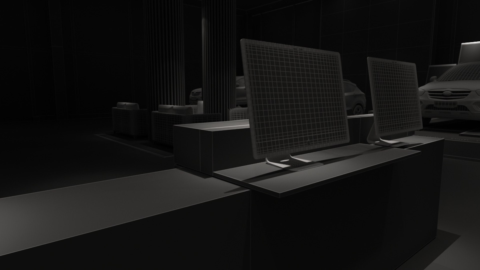 3D Automobile 4S Shop model - TurboSquid 1910654