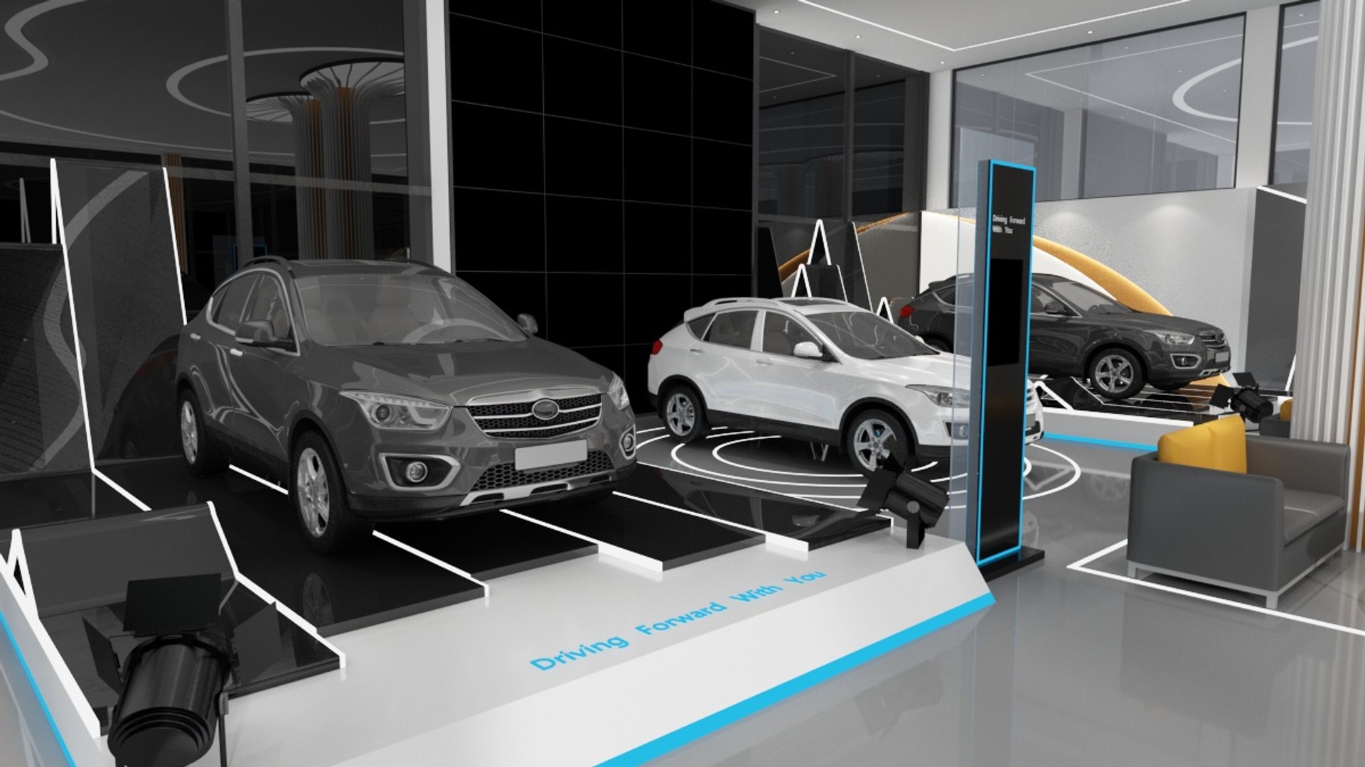 3D Automobile 4S Shop model - TurboSquid 1910654