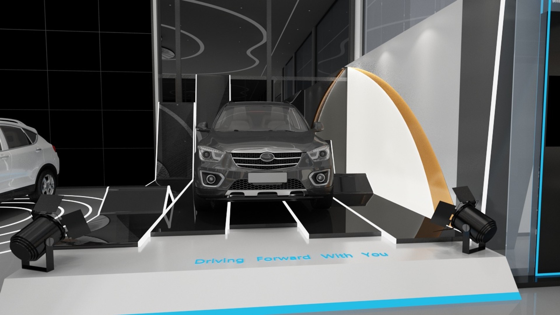 3D Automobile 4S Shop Model - TurboSquid 1910654