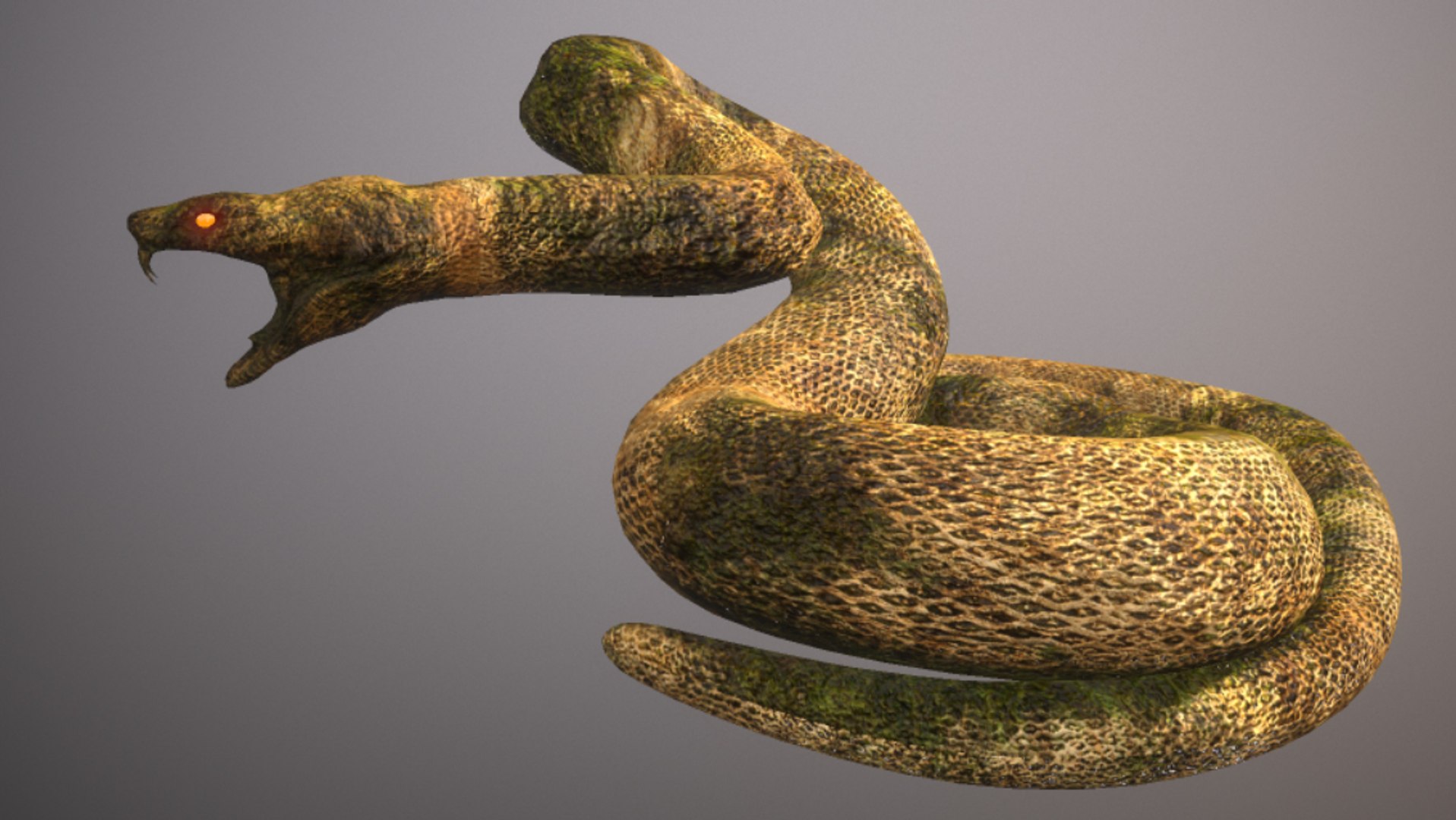 3D Snake Statue Model - TurboSquid 1179770