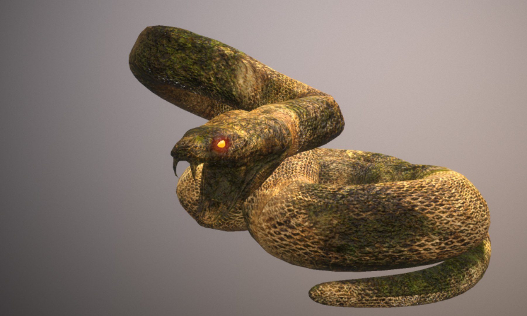 3D Snake Statue Model - TurboSquid 1179770