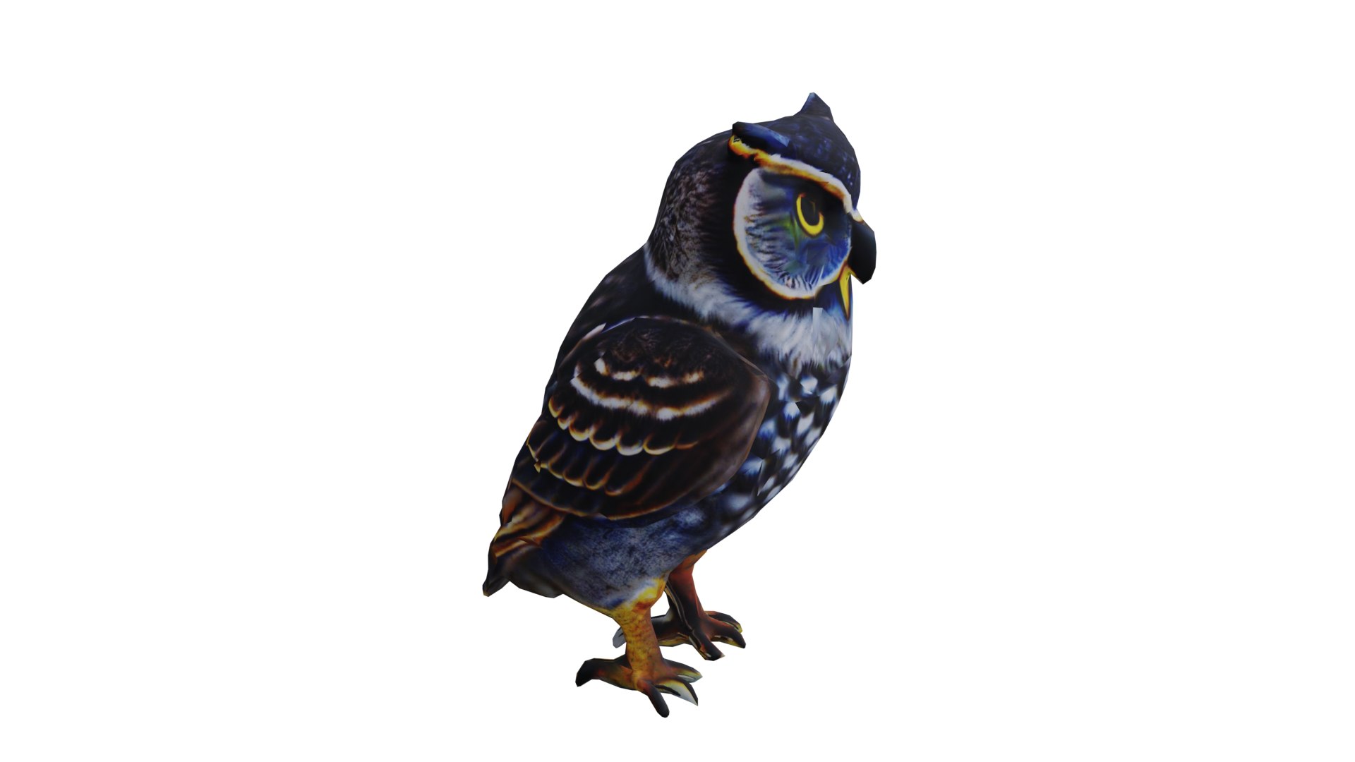 Owl Low Poly 3D Model - TurboSquid 2205210