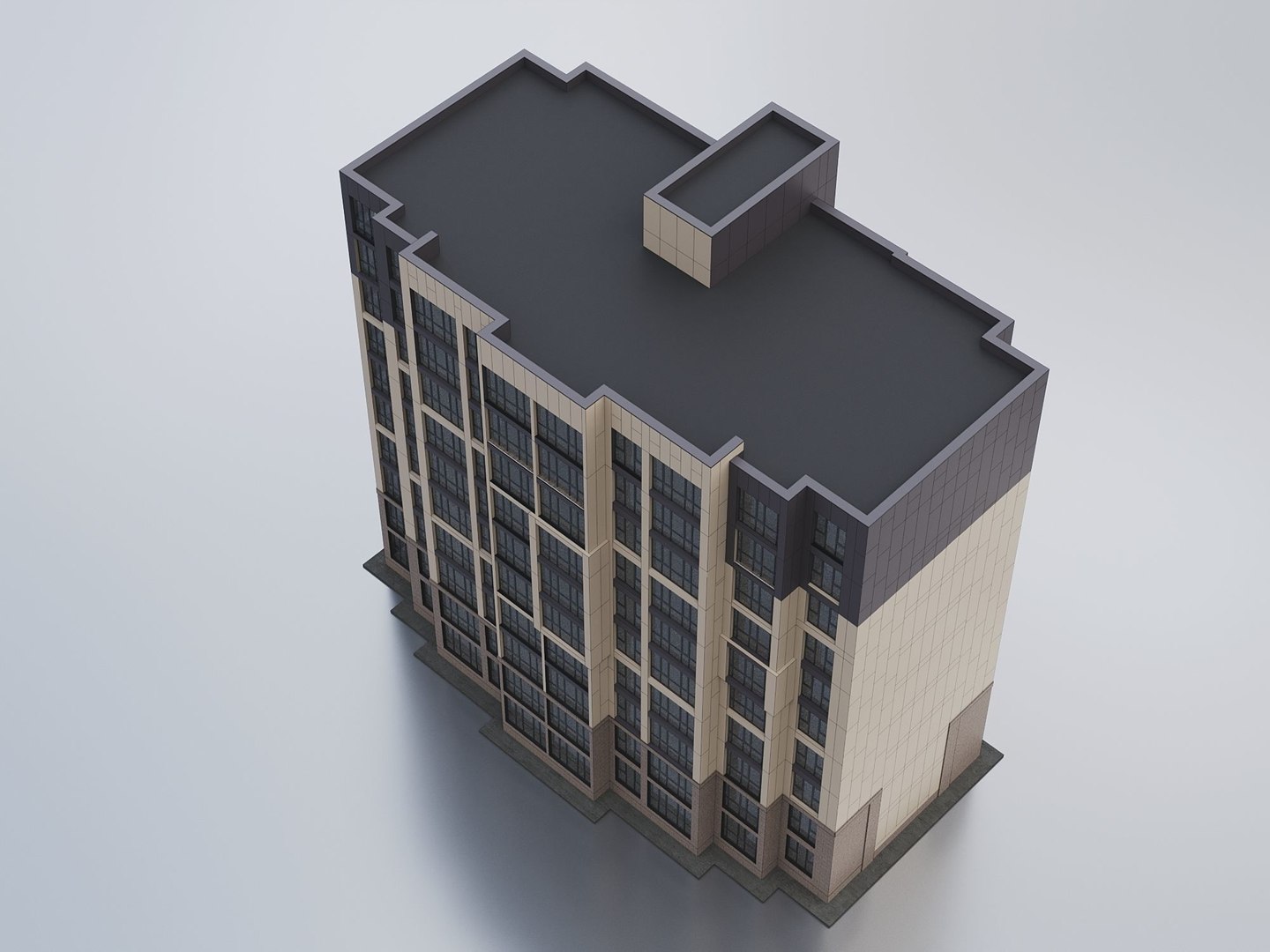 3D Modern Residential Building 009 Model - TurboSquid 2153820