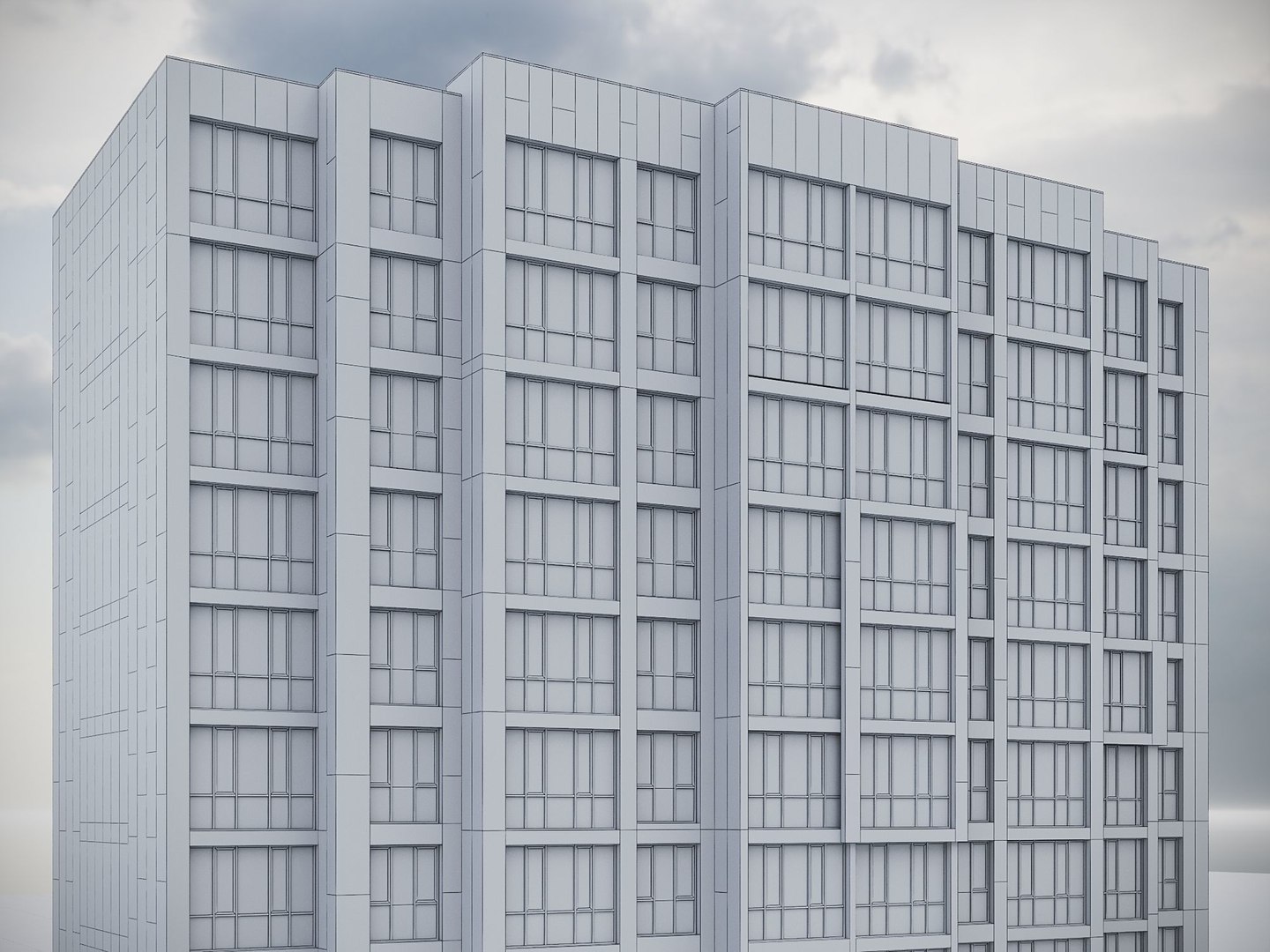 3D Modern Residential Building 009 Model - TurboSquid 2153820