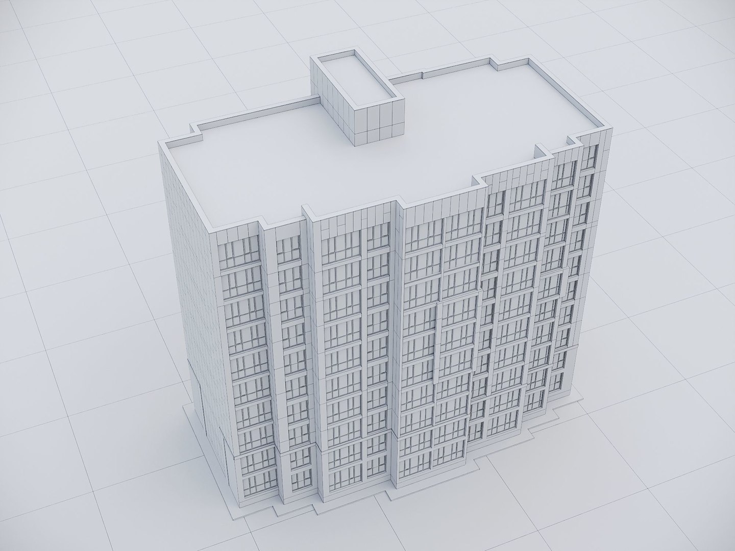 3D Modern Residential Building 009 Model - TurboSquid 2153820
