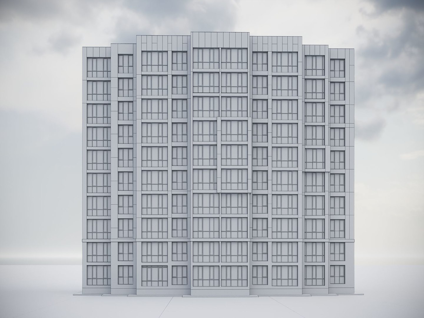 3D Modern Residential Building 009 Model - TurboSquid 2153820