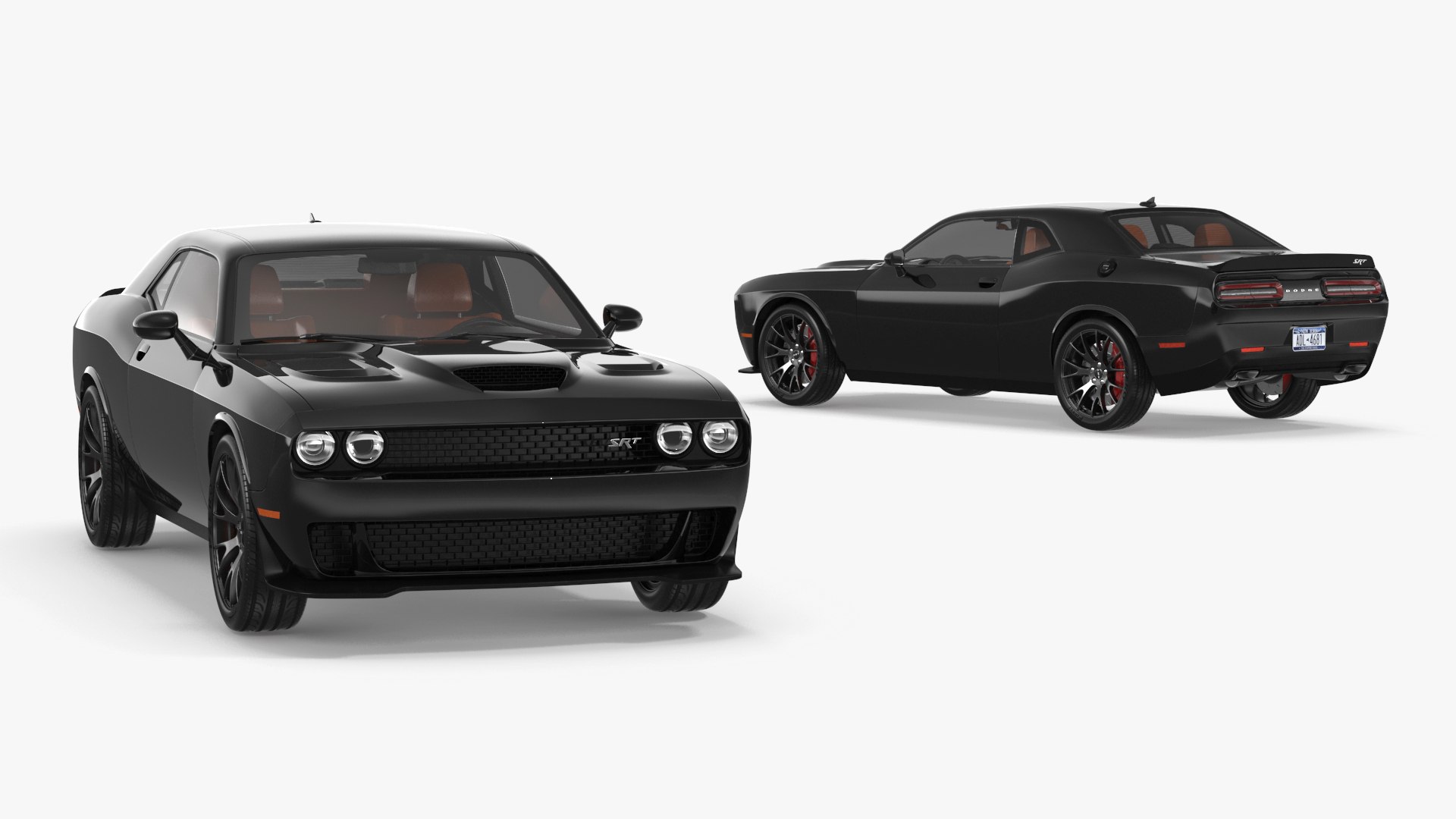 Dodge Challenger SRT Simple Interior Model - TurboSquid 2205365
