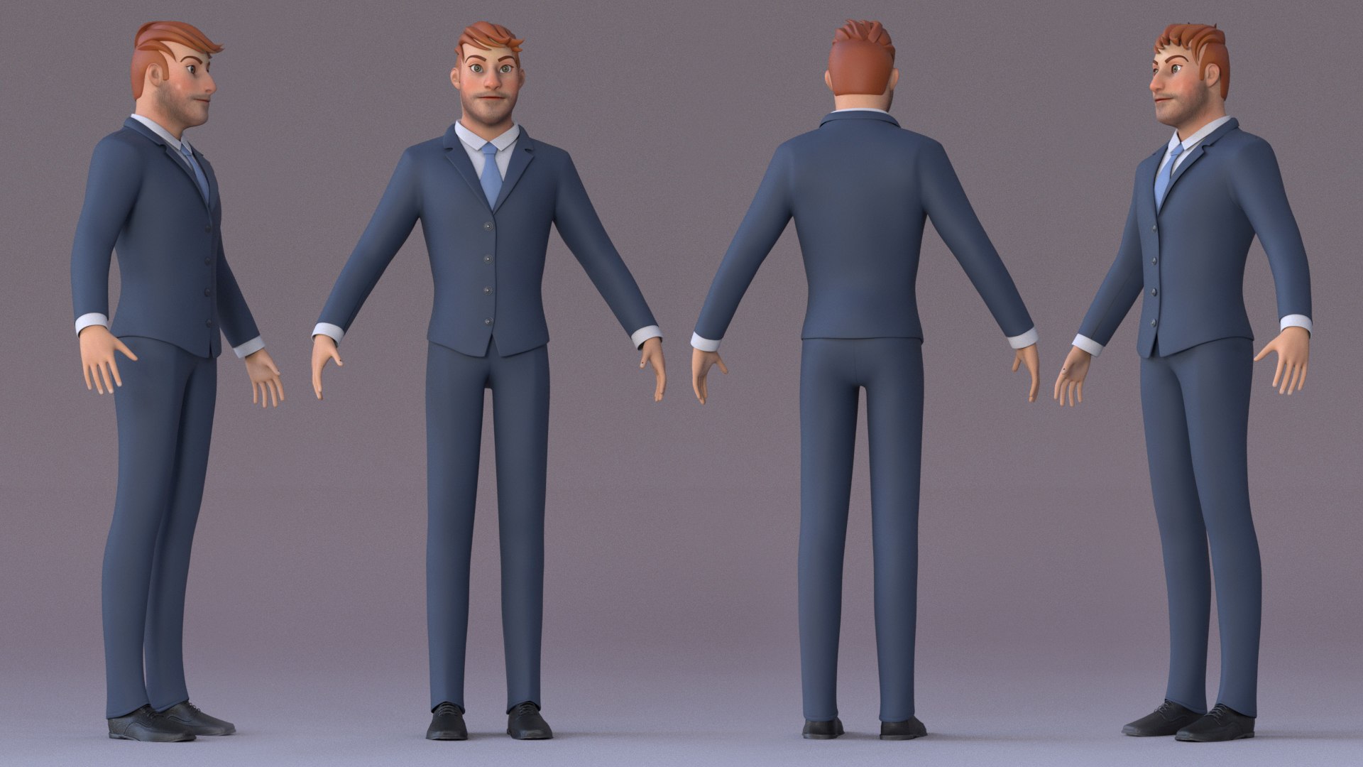 3D Model Andy Cartoon Guy Rig - TurboSquid 2277426