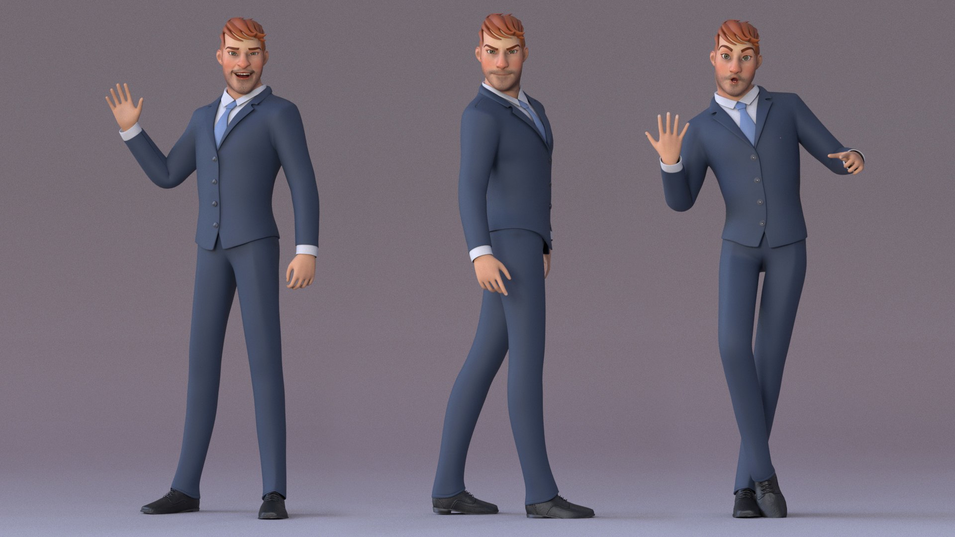 3D Model Andy Cartoon Guy Rig - TurboSquid 2277426