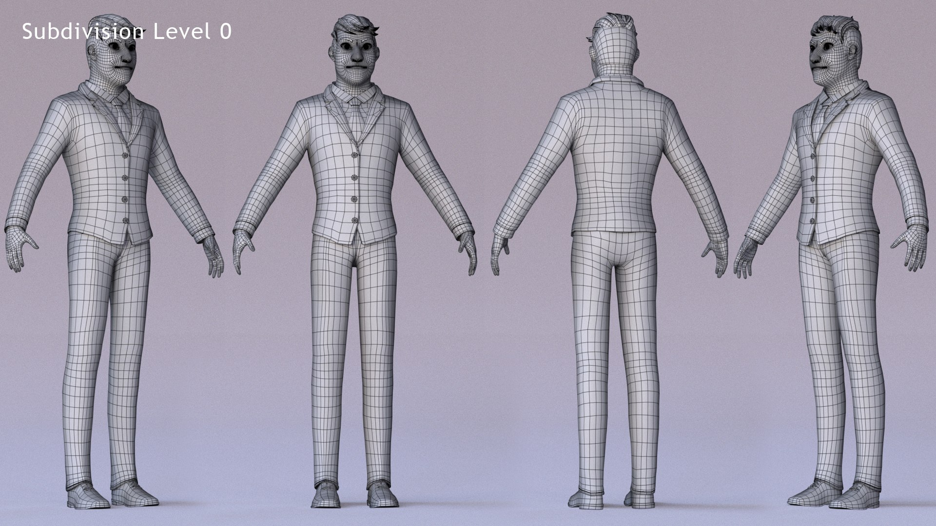 3D Model Andy Cartoon Guy Rig - TurboSquid 2277426