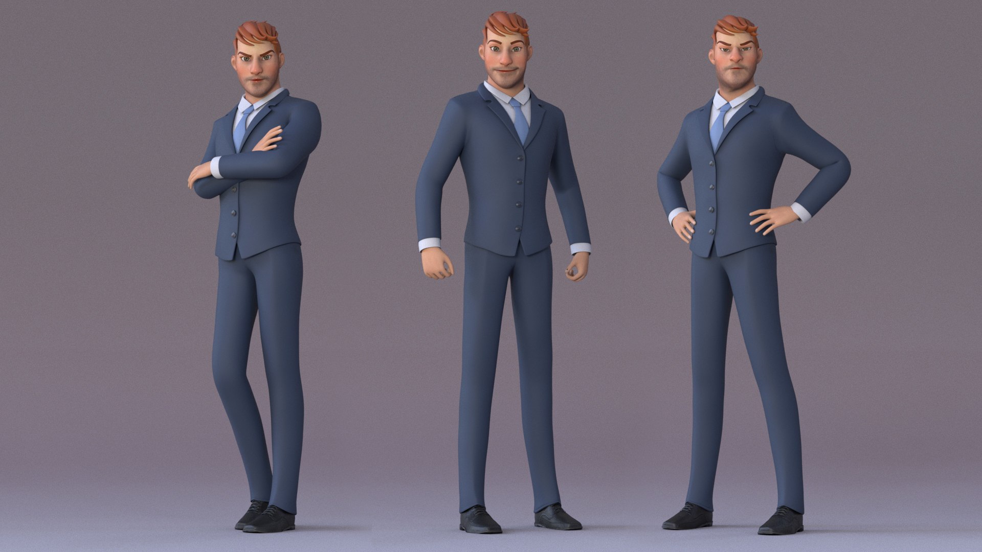 3D Model Andy Cartoon Guy Rig - TurboSquid 2277426