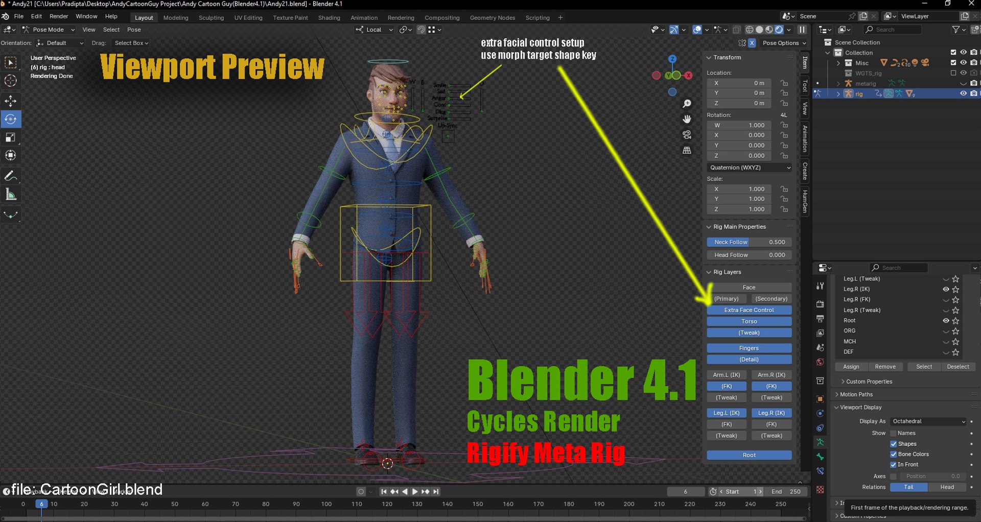 3D Model Andy Cartoon Guy Rig - TurboSquid 2277426