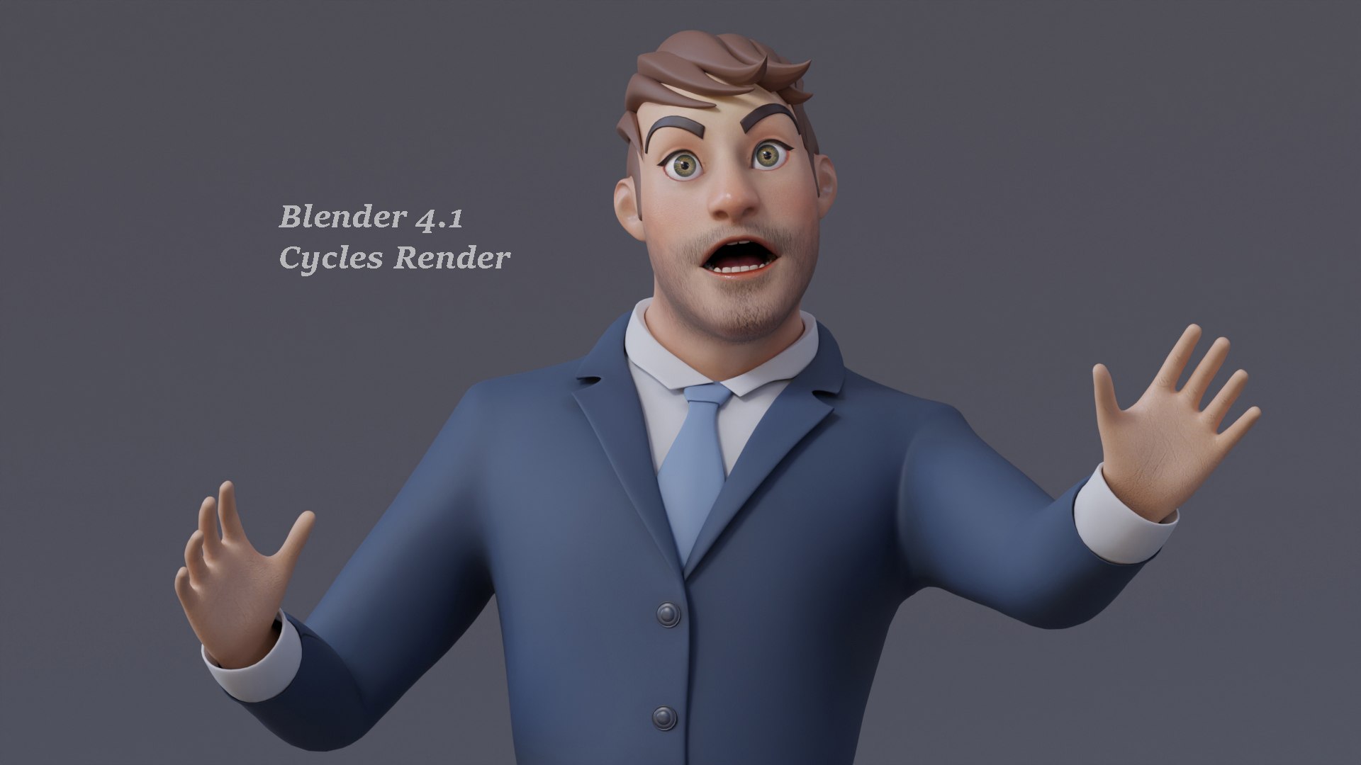 3D Model Andy Cartoon Guy Rig - TurboSquid 2277426