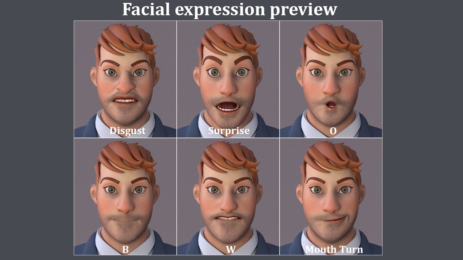 3D Model Andy Cartoon Guy Rig - TurboSquid 2277426