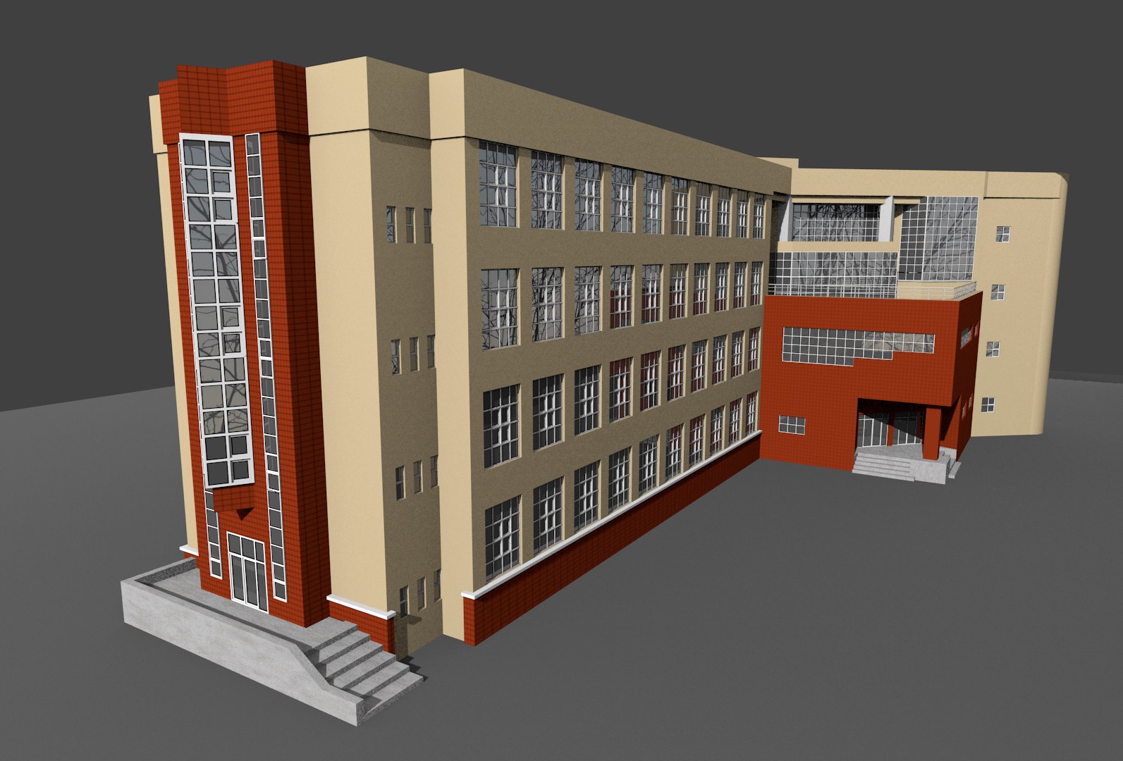 building modern 3d model