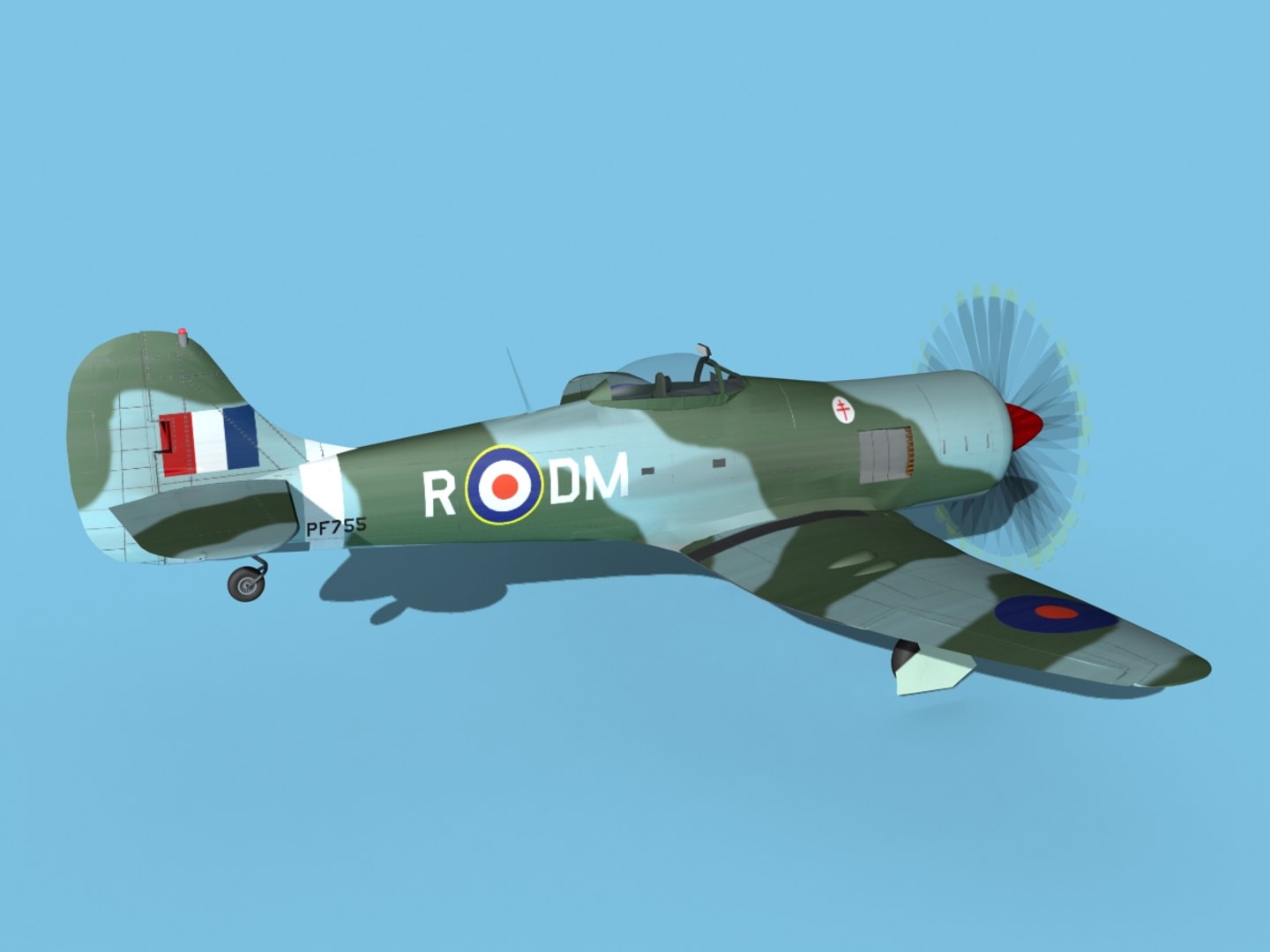Propeller Hawker Tempest 3D Model - TurboSquid 1489312