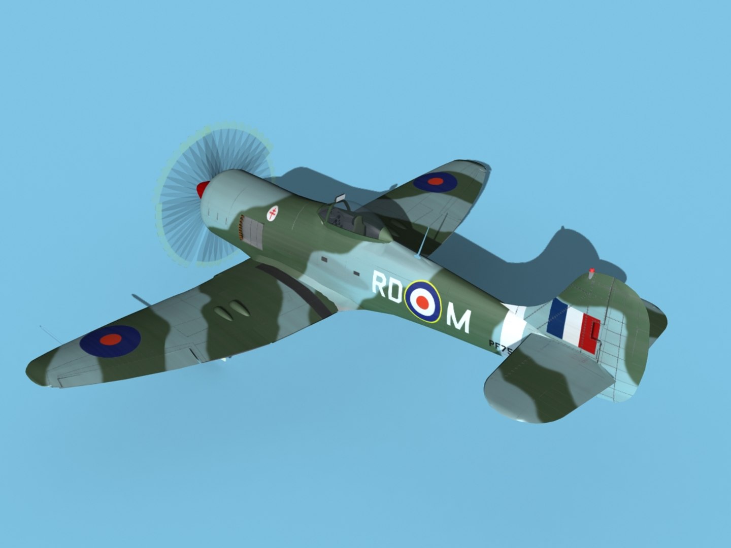 Propeller Hawker Tempest 3D Model - TurboSquid 1489312