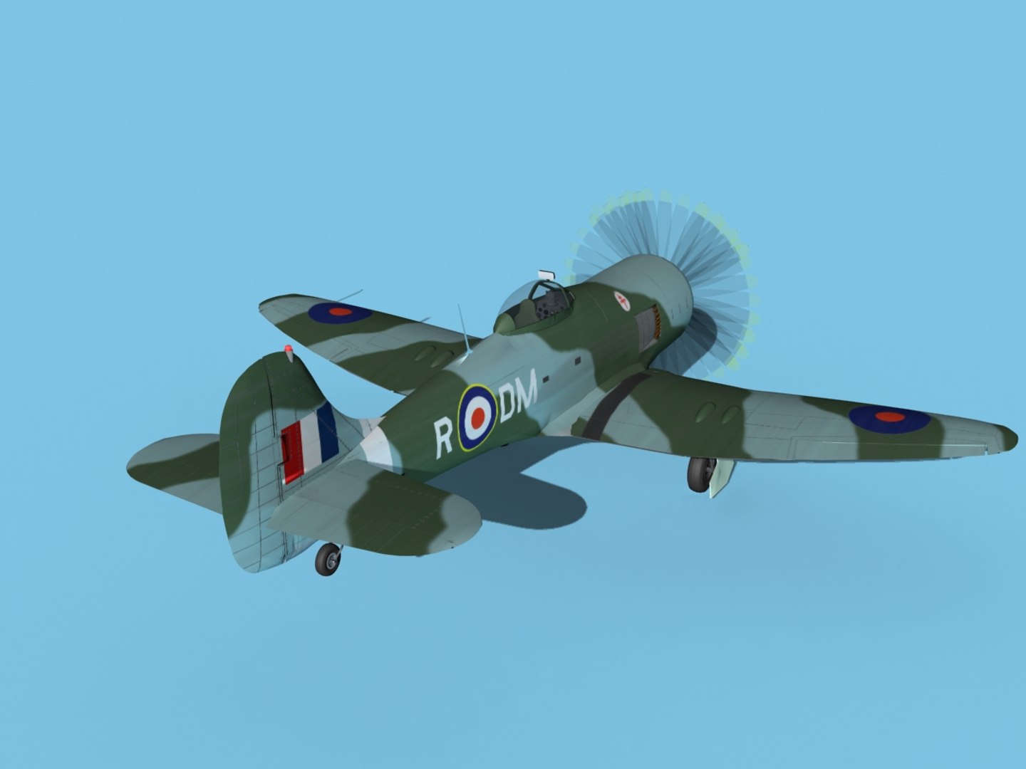 Propeller Hawker Tempest 3D Model - TurboSquid 1489312
