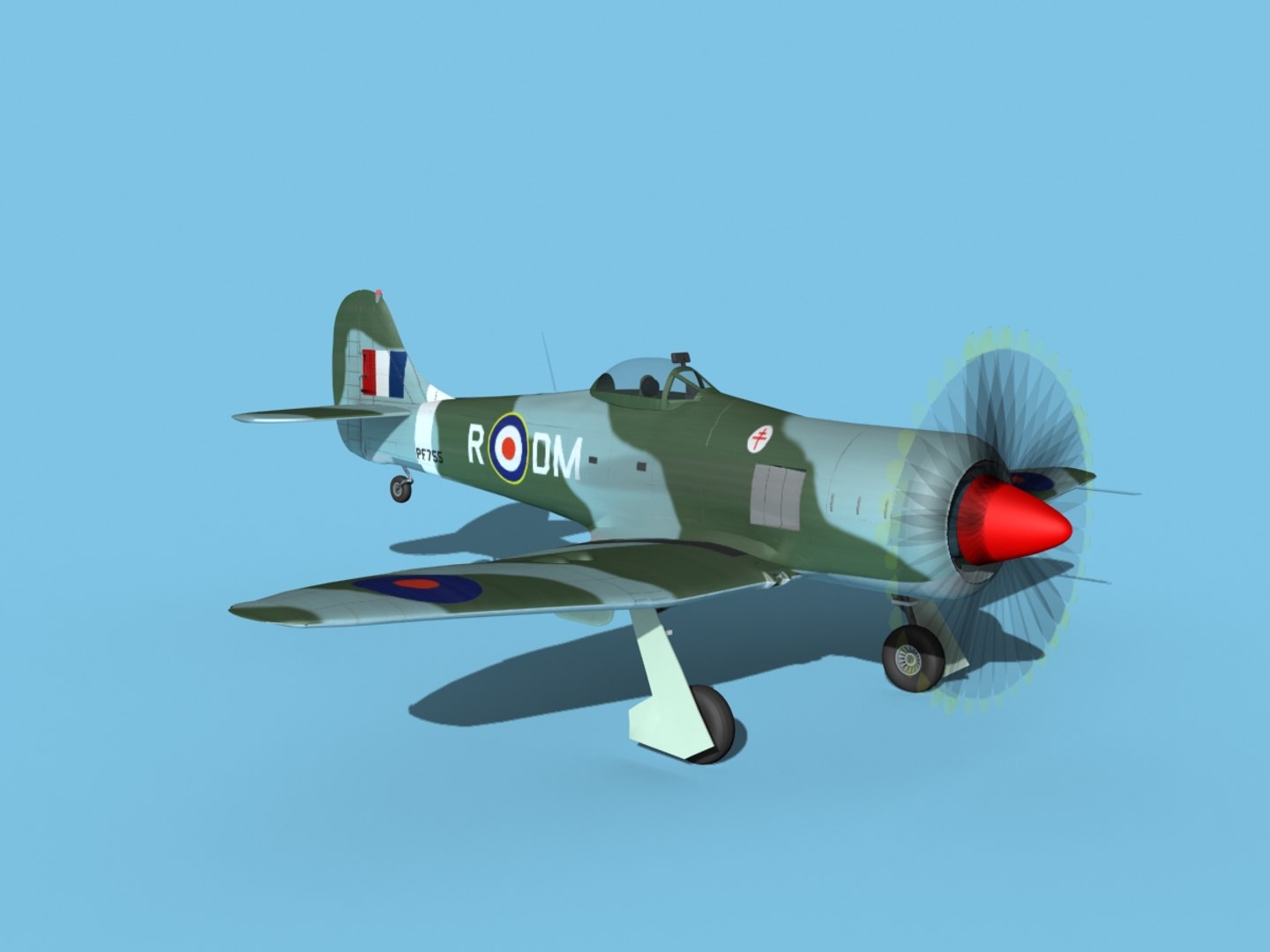 Propeller Hawker Tempest 3D Model - TurboSquid 1489312