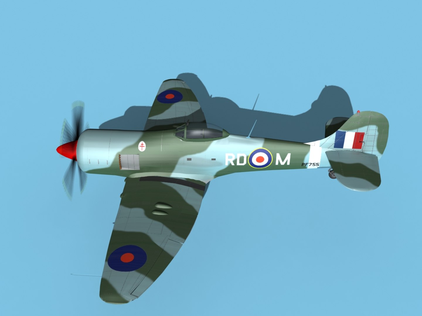 Propeller Hawker Tempest 3D Model - TurboSquid 1489312