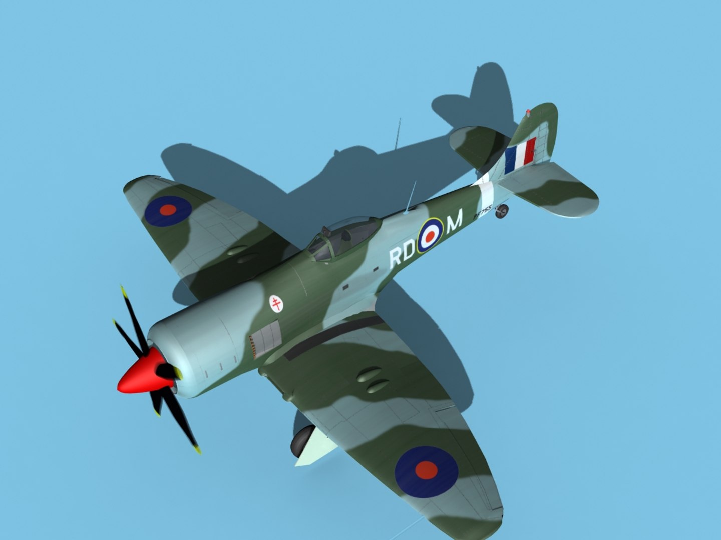 Propeller Hawker Tempest 3D Model - TurboSquid 1489312