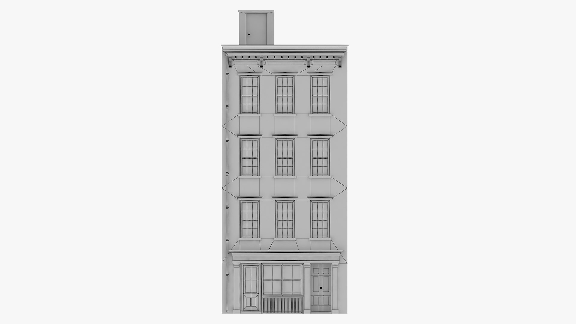 New York Style Building 3D Model - TurboSquid 1477402