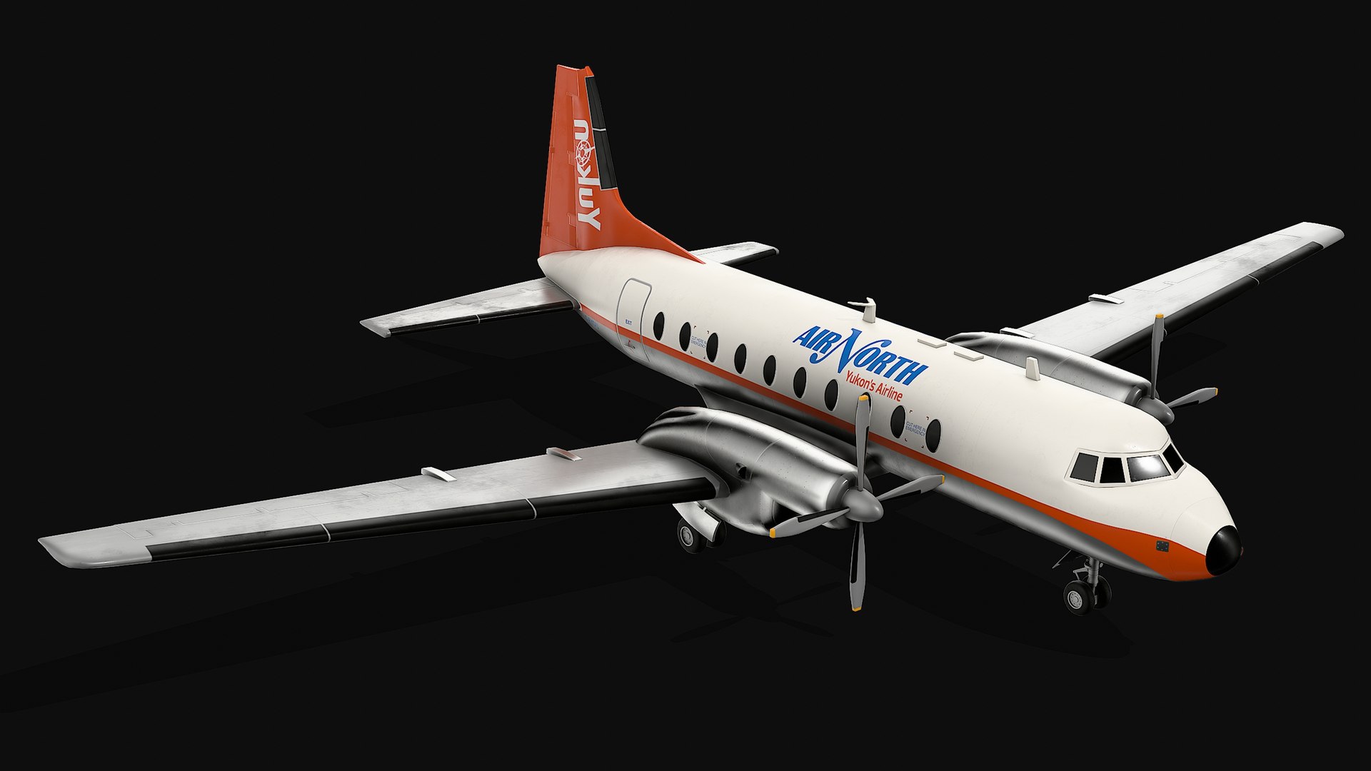 Hawker Siddley HS 748 Airplane 3D Model - TurboSquid 2281927