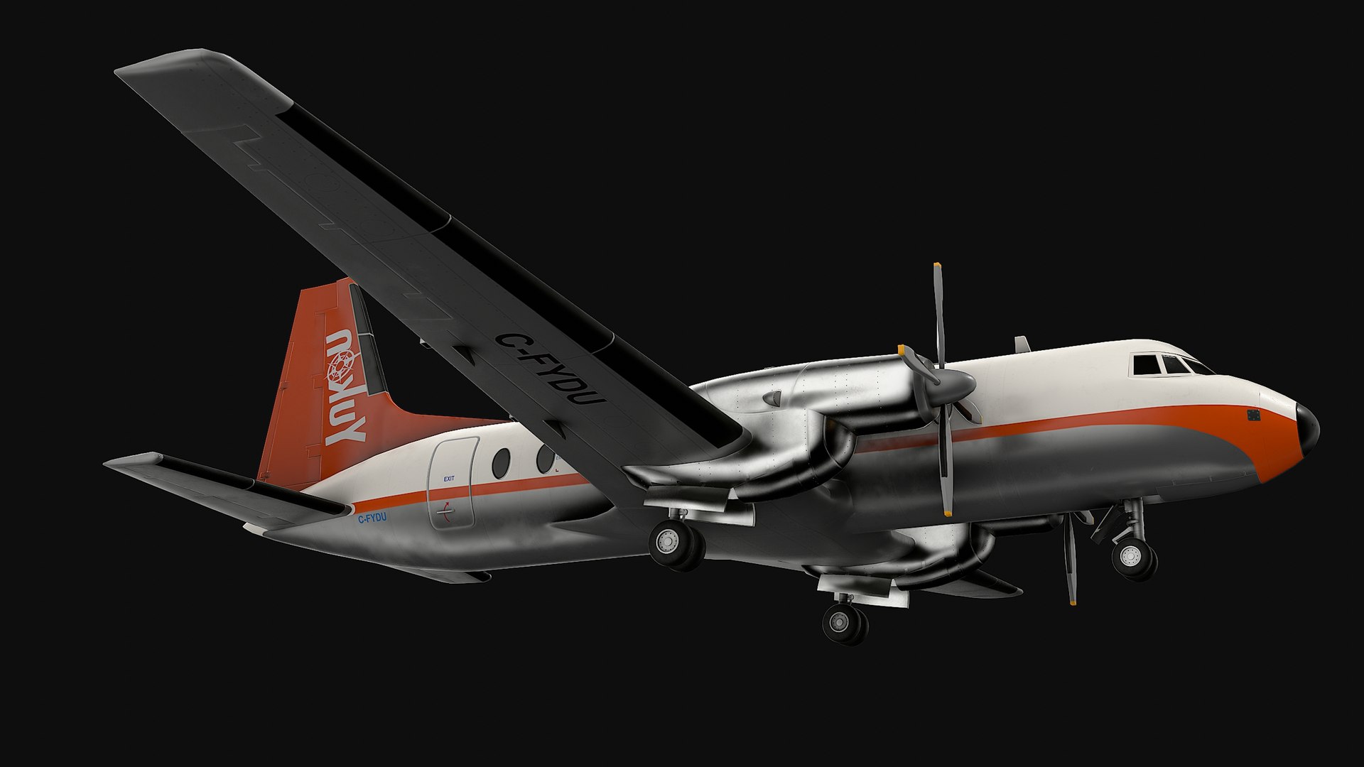 Hawker Siddley HS 748 Airplane 3D Model - TurboSquid 2281927
